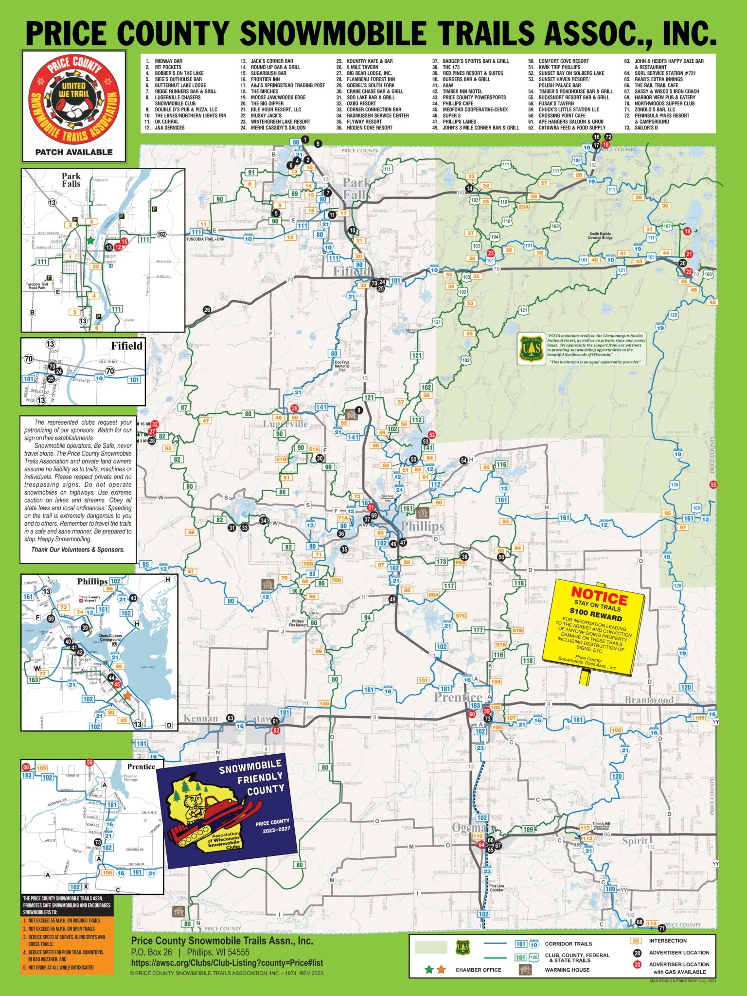 Trail Map - Fifield Sno Drovers Snowmobile Club